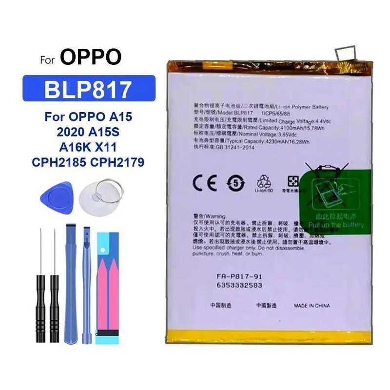 For OPPO A15 2020 A15S A16K X11 CPH2185 CPH2179 BLP817 Battery 4230mAh ...