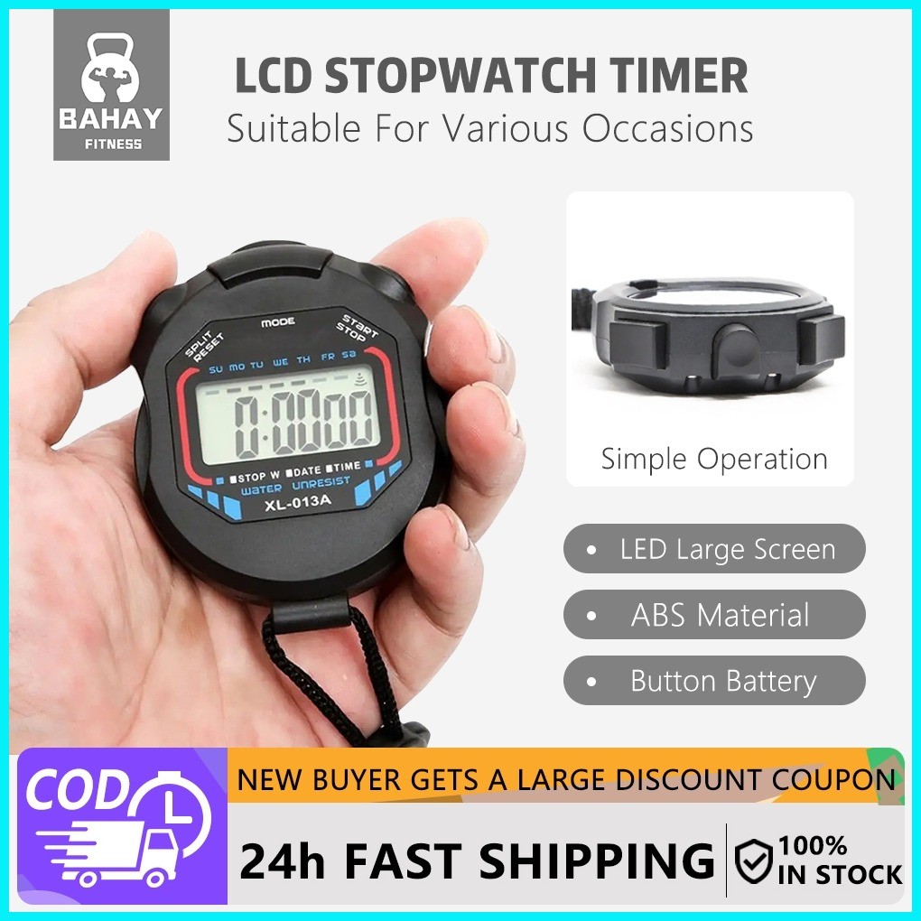 Electronic Portable Handheld Sport Watch Digital Display Fitness Timer ...