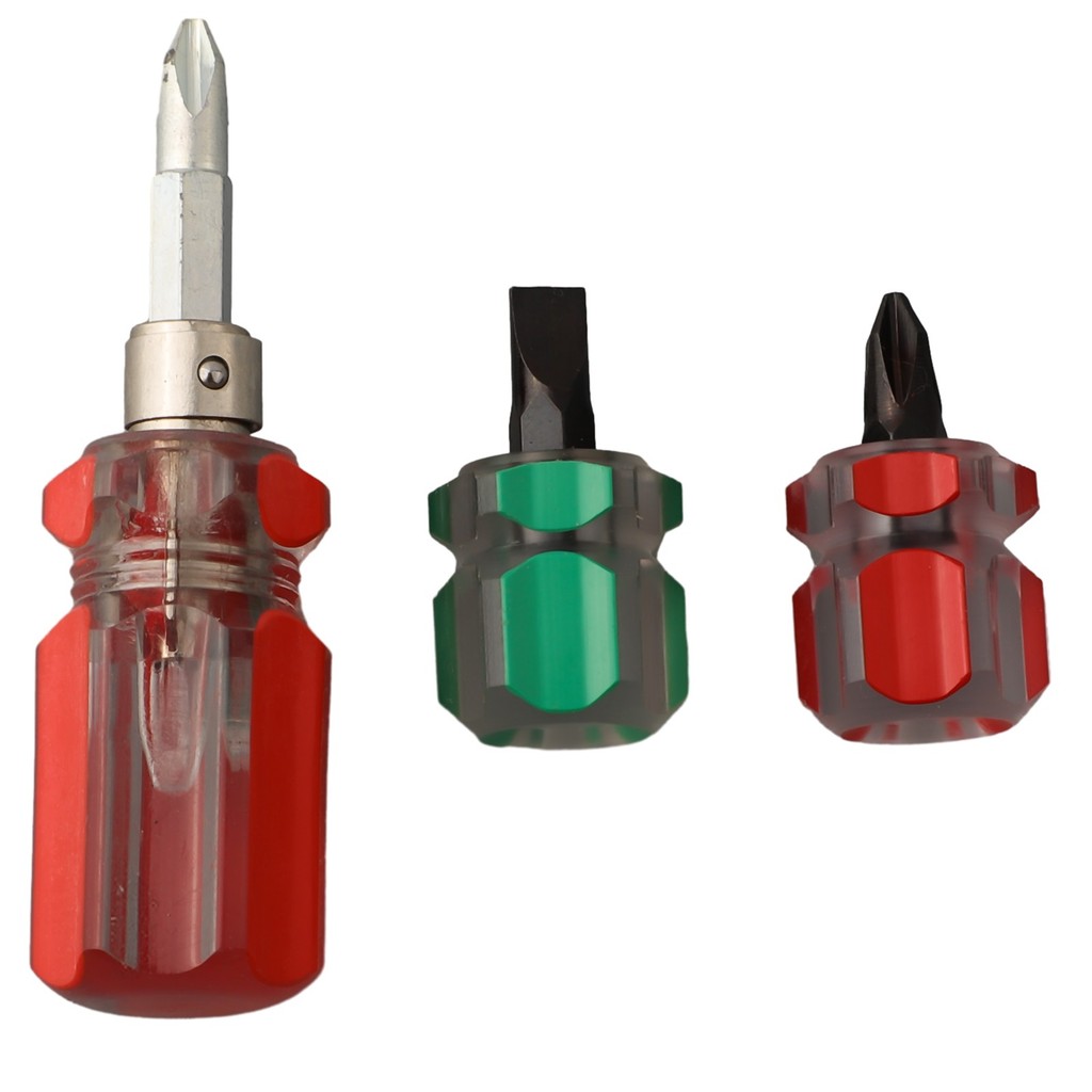 3Pcs Short screwdriver Mini Short Cross Shaped Screw Driver Slotted ...