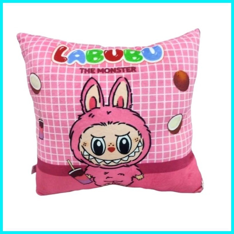 Labubu the monsterprinting pillow Square pillow 40x40cm | Shopee ...