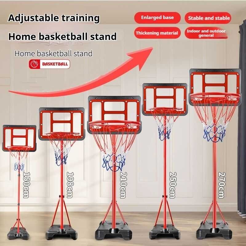 【Height Adjustable】 2025 New Basketball Ring With Stand 4.9Ft/6.2Ft/6 ...
