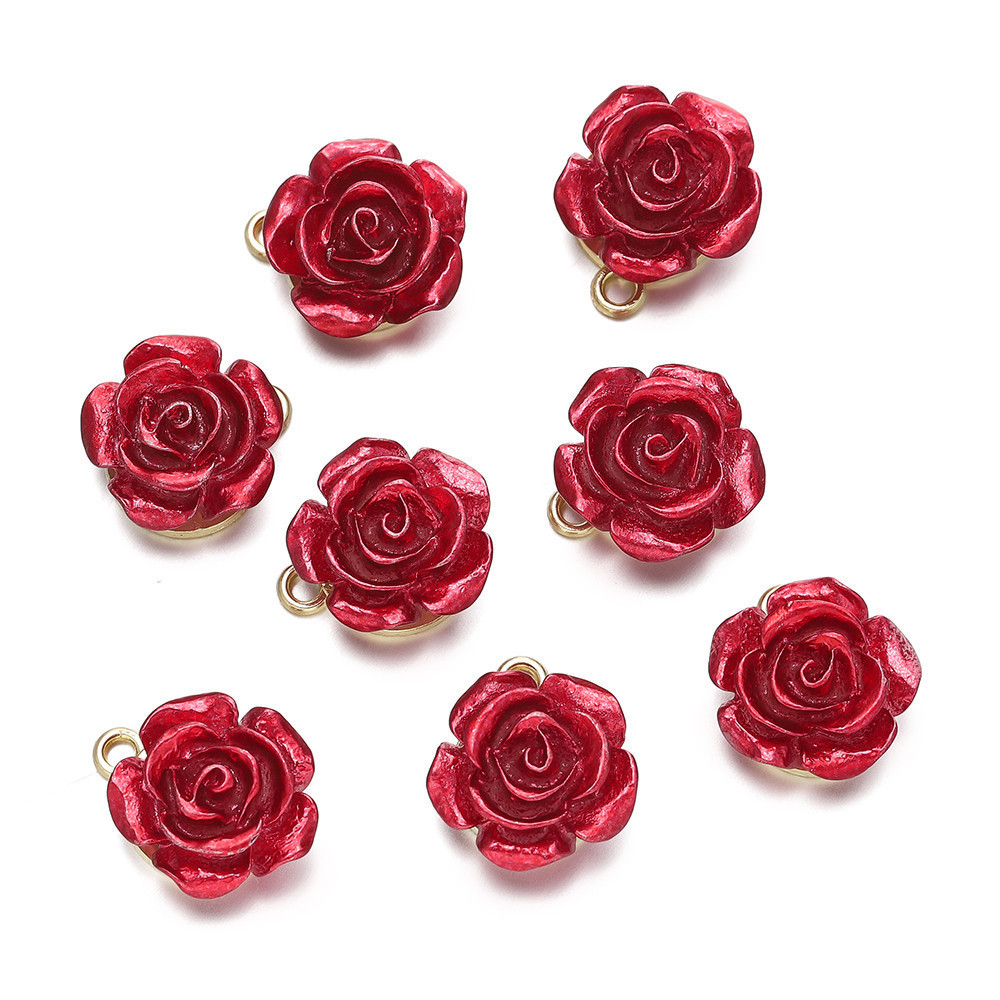 St. kunkka 2-5Pcs Alloy Pendant Retro Rose Pendant Peach Heart Pendant ...