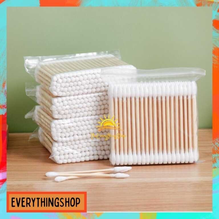 100pcs Baby Swabs Bamboo cotton buds Applicator Stick Cotton Buds for ...