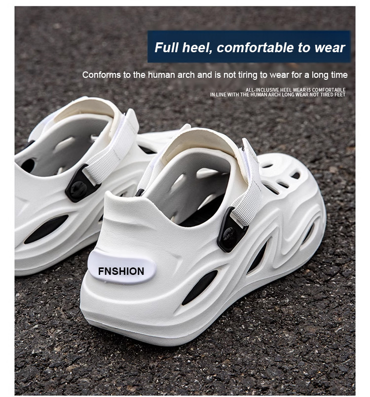 Men's Crocs with full heel coverage that won't stink when stepping on ...