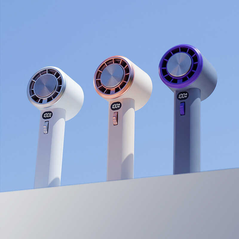 Bladeless Mini Handheld Portable Hand USB Rechargeable Digital Dispaly ...