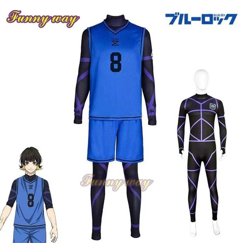 Bachira Meguru Cosplay Costume Anime Blue Lock Jersey Football Club ...