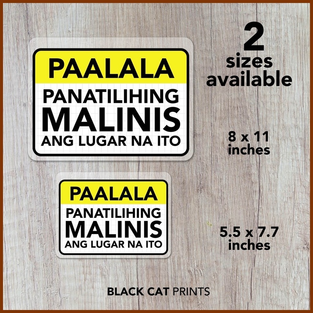 Clean As You Go Sign | Laminated Signage | Sign Board | Shopee Philippines