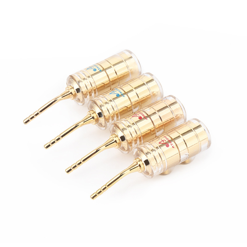 8pcs HiFi Banana Pin Plug High Quality Pure Copper 24K Gold-plated Pin ...