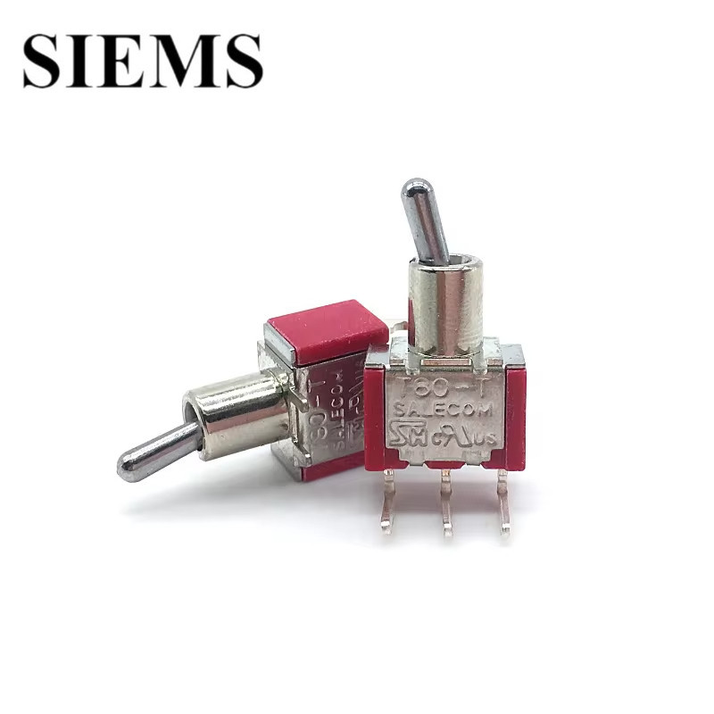 1* SMTS-102C4 Red MINI Toggle Switch 3Pin Panel Mounting SMTS-102 SPDT 5mm ON-ON Mini Toggle ...