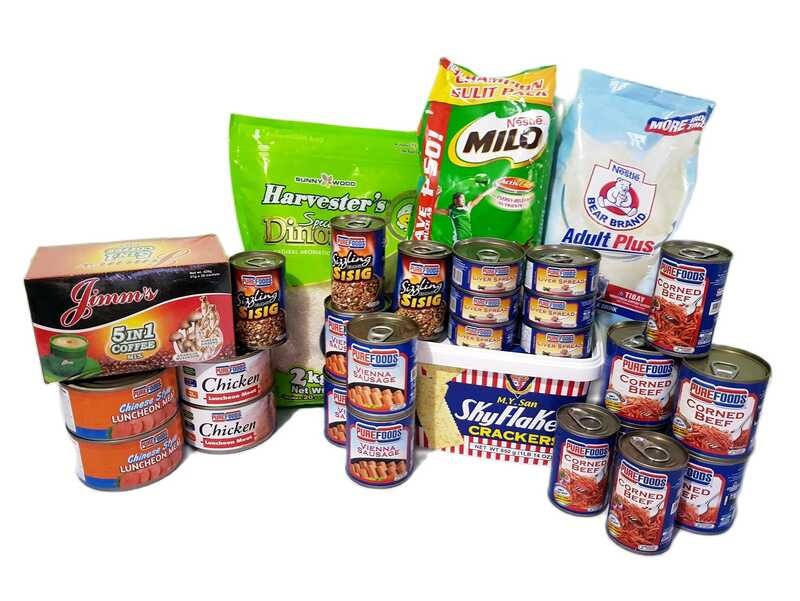 Assorted Grocery Package Set 016 Purefoods Canned Goods And Iba