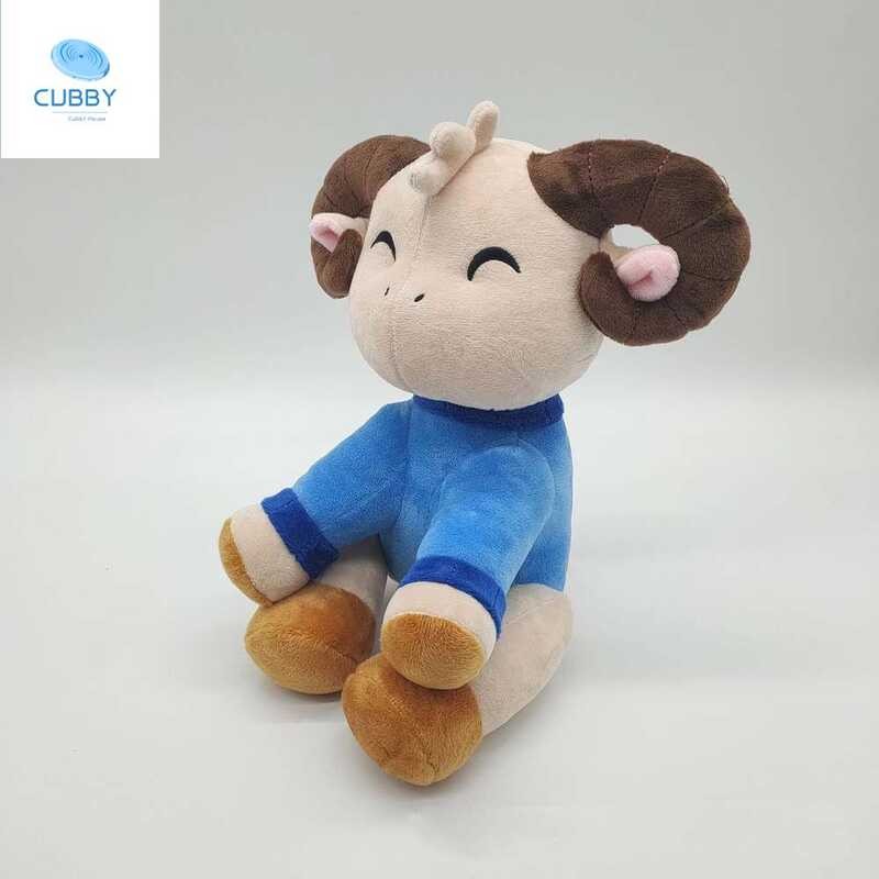 581 Kid & CUBBY Girls Anime Goat Animal Pillow Cartoon Wool Doll ...