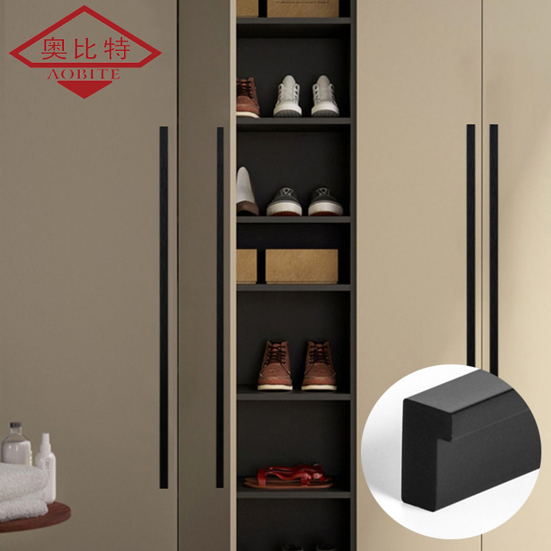 AOBITE Black Long 1200Mm Wardrobe Cabinet Handles Drawer Bedroom Pull ...