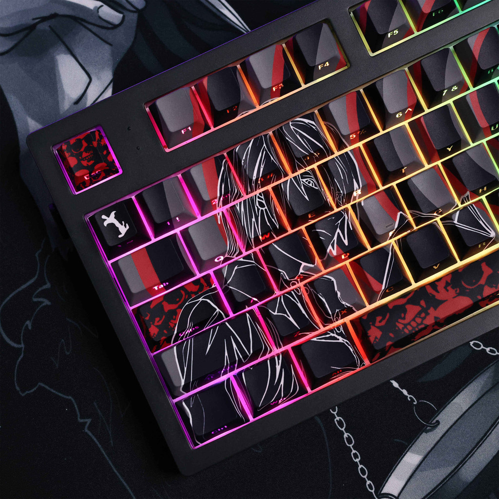 Death Note Keycap Five-sided Sublimation PBT Original Side Engraved ...