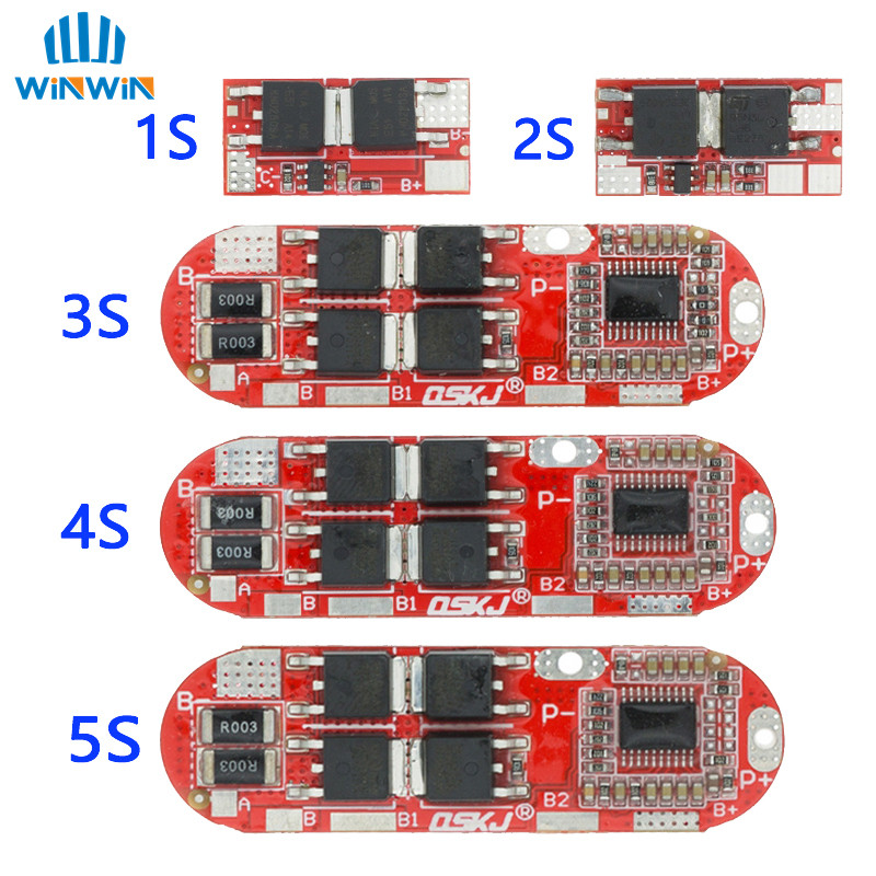 BMS 3S 10A 2S 1S 4S 5S 25A Li-Ion Lithium Battery Protection Circuit ...
