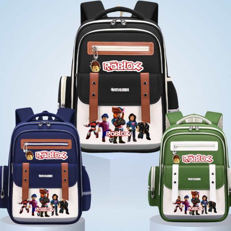 In stock)Roblox school bag for kids boy cartoon backpack for kids ...