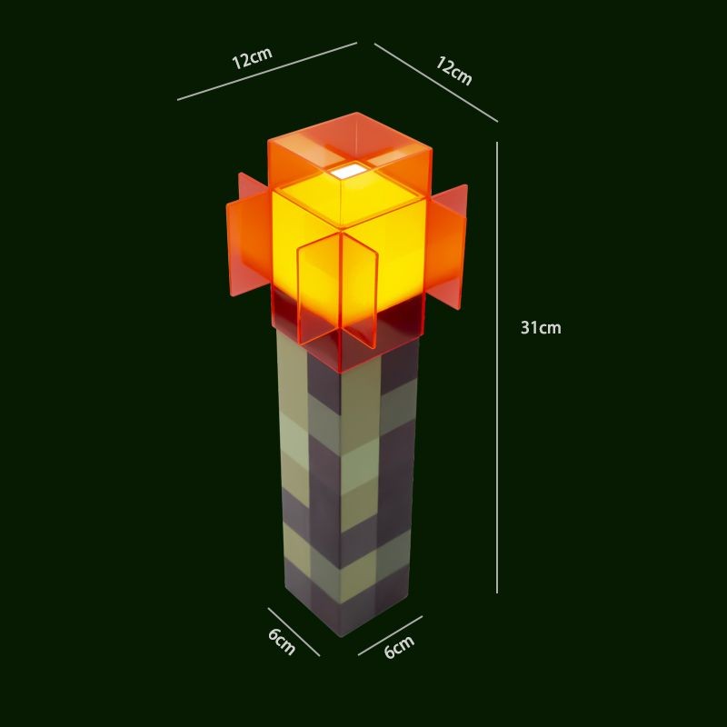 Minecraft Torch Night Light Game MC Torch Light Toy Model Atmosphere ...