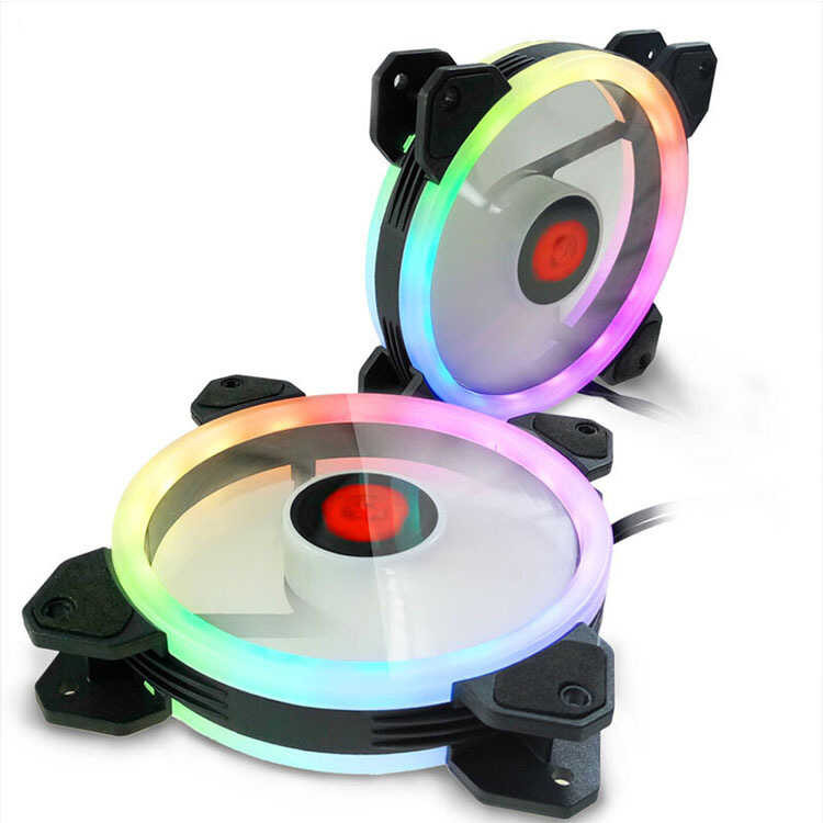 Desktop Chassis 12Cm Dual Open Fan Dual Iridescent Fan Iridescent Fan ...