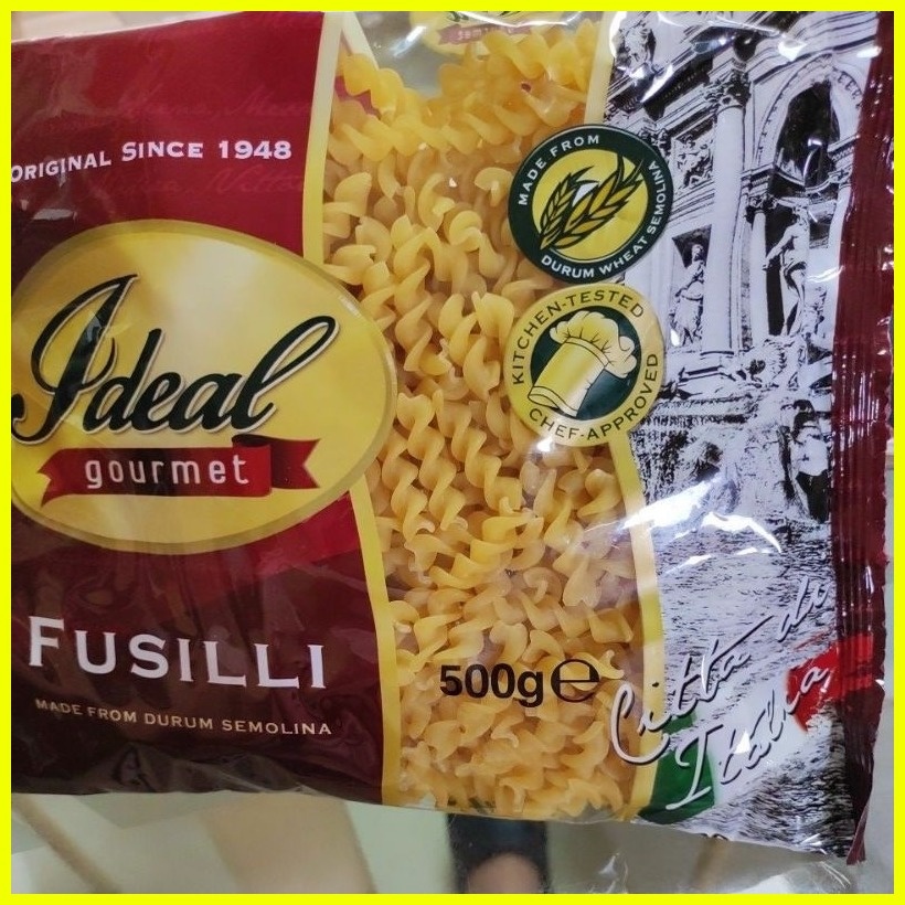 ۞ ஐ ﹊ Ideal Gourmet Twist Fusilli Pasta 500g From Durum Semolina Wheat ...