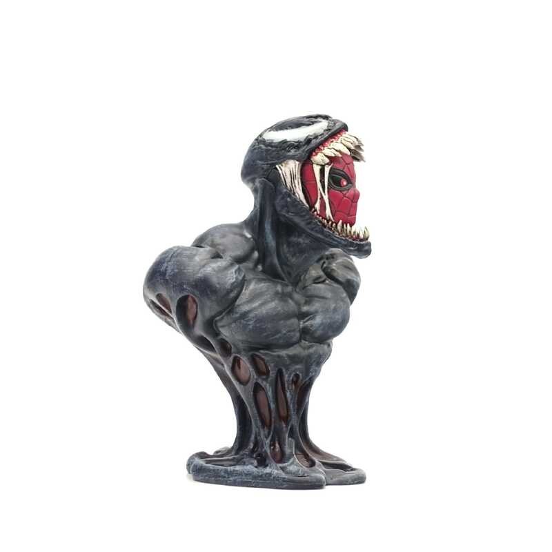 1 Venom 2 Massacre Begins Movie, American Comic, Venom Spider Man Half ...