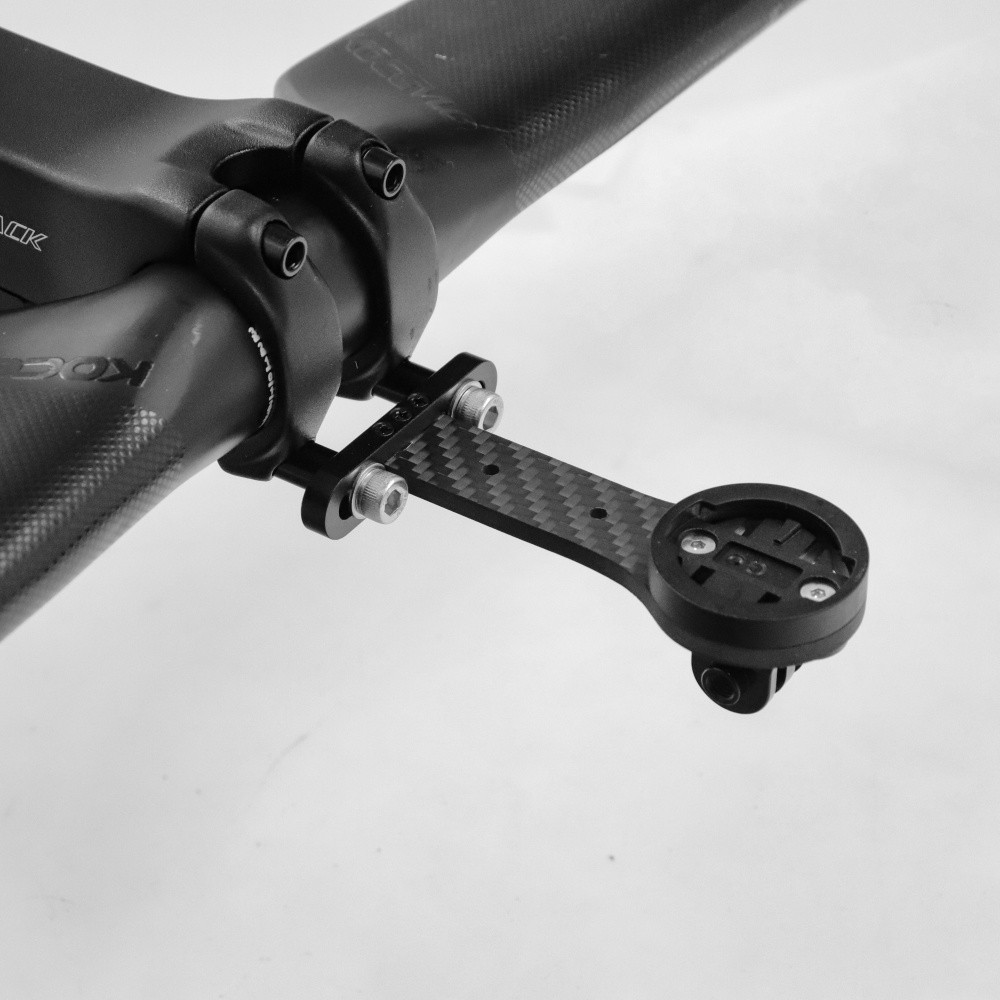 KOCEVLO 3K Carbon Bicycle Computer Mount Bike Stem Extender Handlebar ...