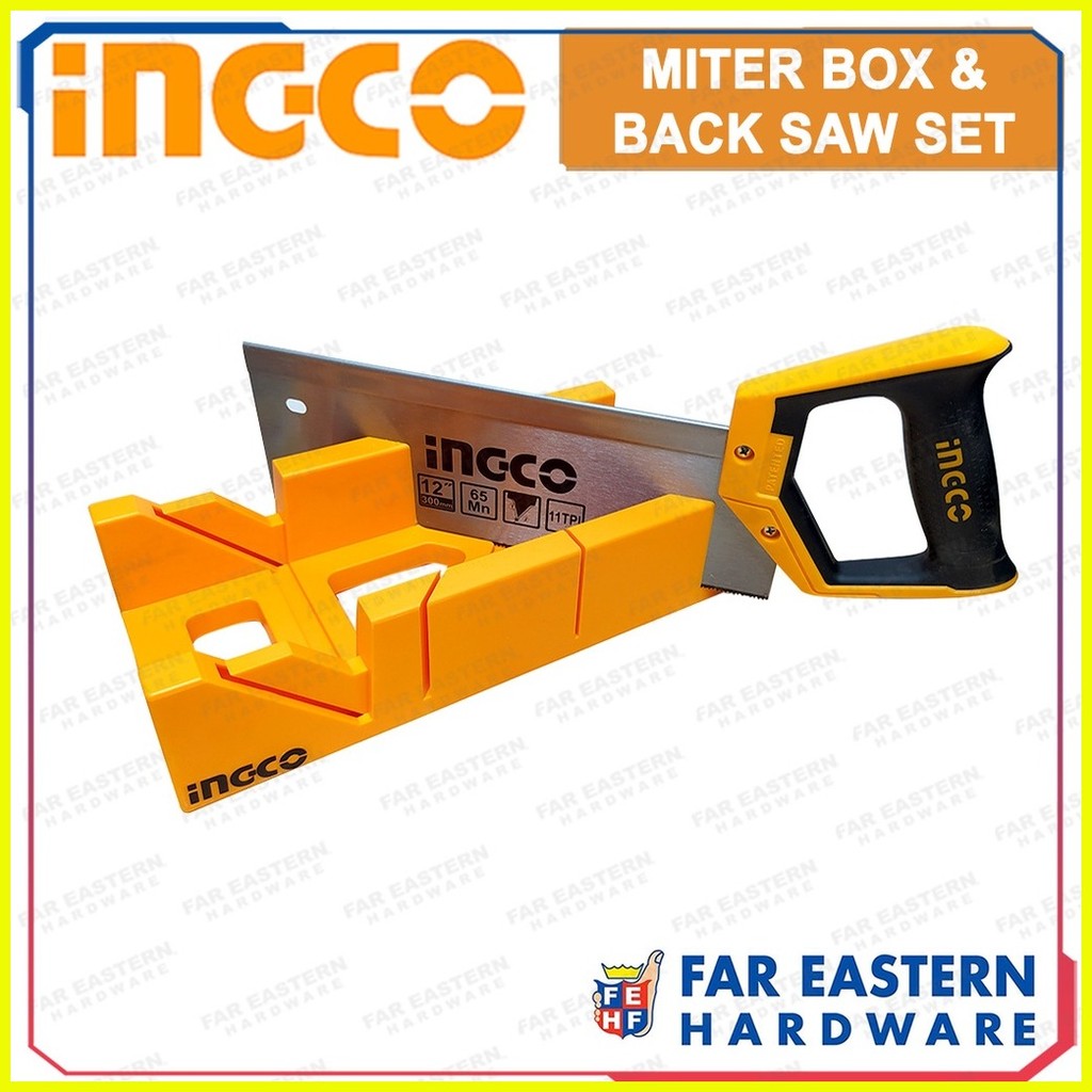 ∇ INGCO Miter Box and Back Saw Set HMBS3008 INAC | Shopee Philippines