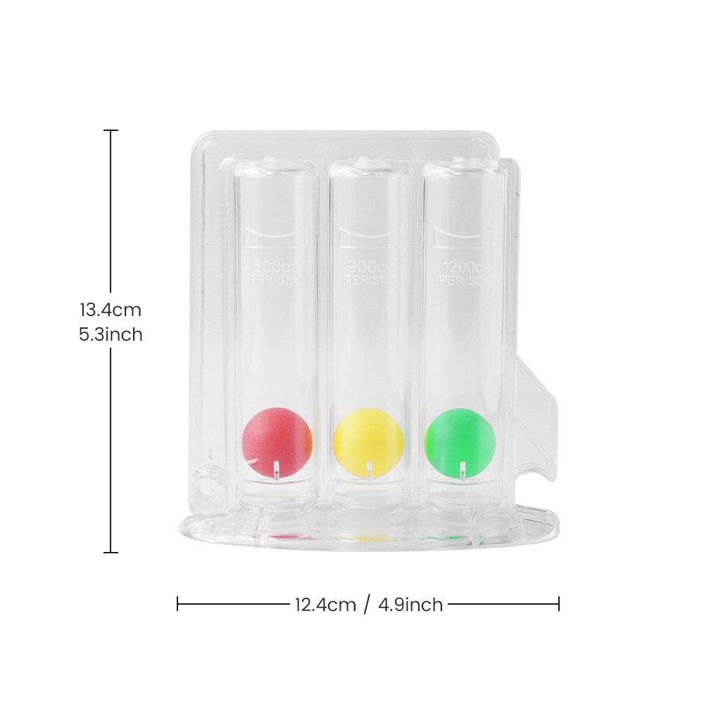 JBMBHC 3-Ball Deep Breathing Exerciser Breathing Trainer Respiratory ...