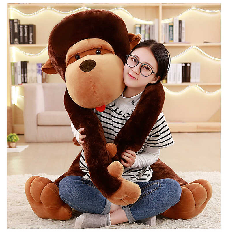 80/110Cm ☆ Giant Size Cartoon Big Mouth Monkey The Gorilla Plush Doll ...