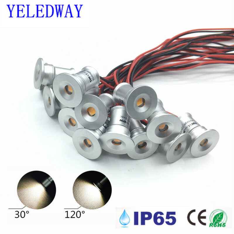 Mini LED 12V Recessed Ceig Downlights 1W Dimmable Spotlight Black White ...