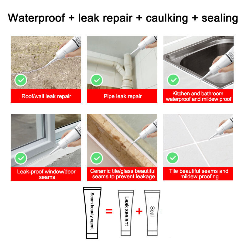 Multi-Purpose Waterproof Silicone Tile Ceramic Gap Filler Sealer Repair ...