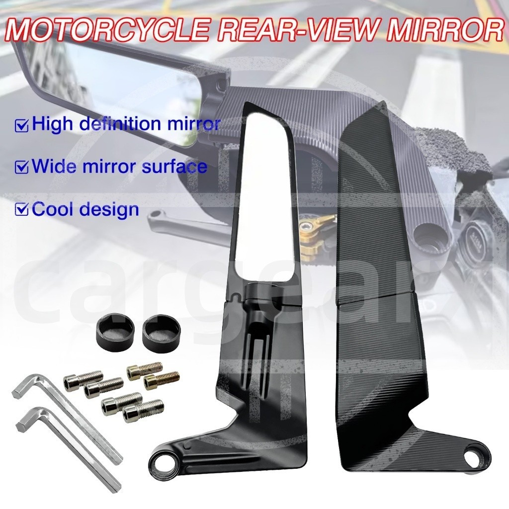 Wind Wing Rotating Motorcycle Side Mirror Universal Reduces Wind ...