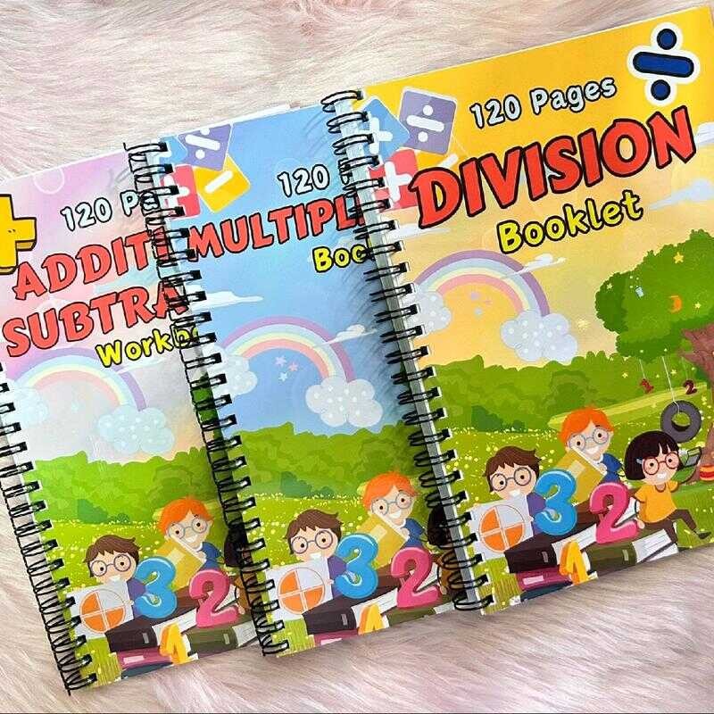 Math Workbook Addition Subtraction Multiplication Division | Shopee ...