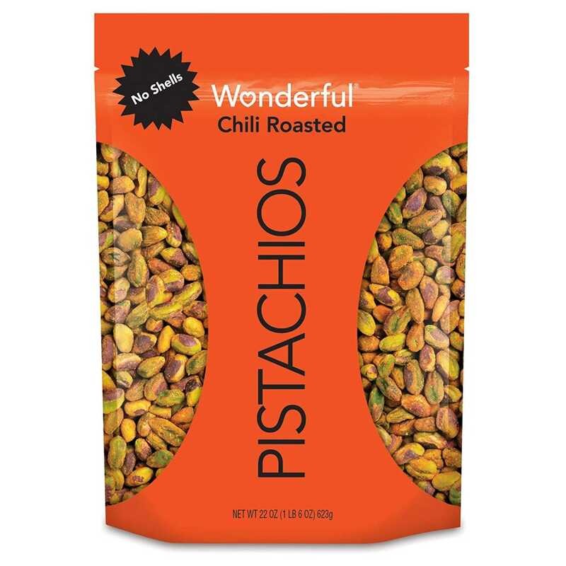 Wonderful Pistachios, No Shells, Chili Roasted Nuts, 22 Ounce ...