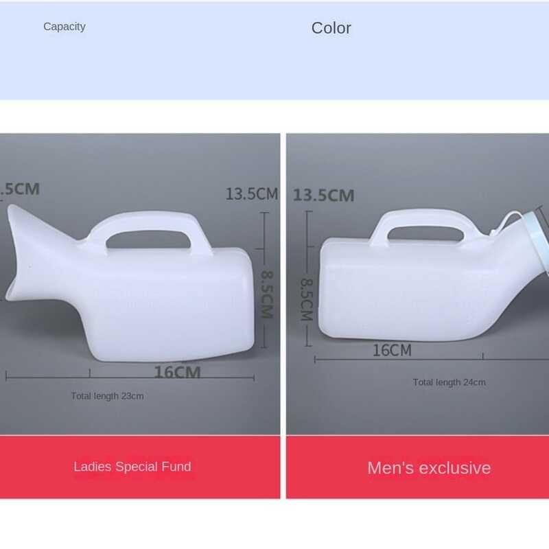 Large KKUO Capacity M's Urinal With Lid Plastic Wom's Toilet Elderly ...