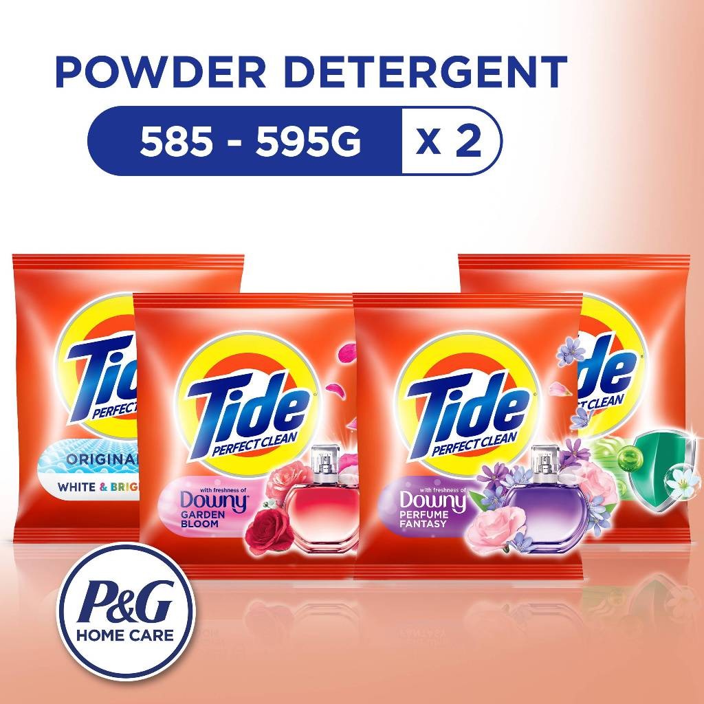 Tide Powder Detergent Perfume Fantasy Original Garden Bloom Antibac 585 ...