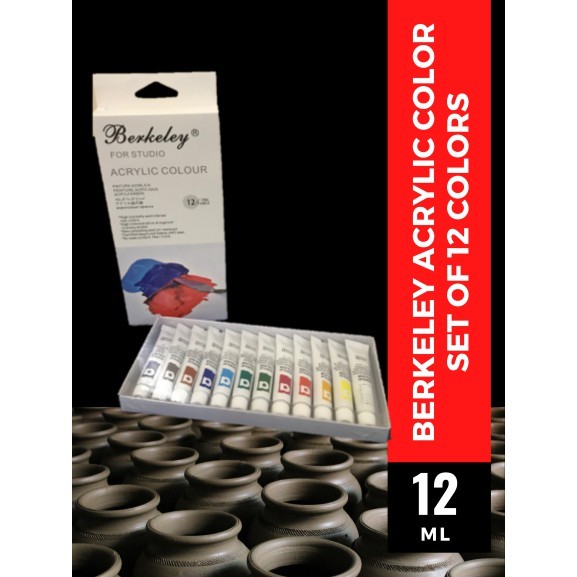 BERKELEY Acrylic Colors 12 tubes / 12 mL (Paint, Painting, Art, Colours ...