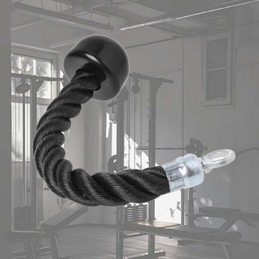 Double Tricep Rope Pull Down Easy To Grip Non Slip For Bodybuilding ...