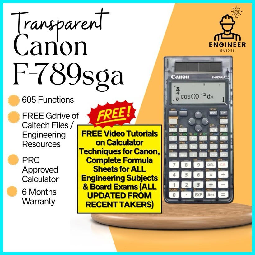 Canon f-789sga Transparent Scientific Calculator Canon F 789sga Canon ...