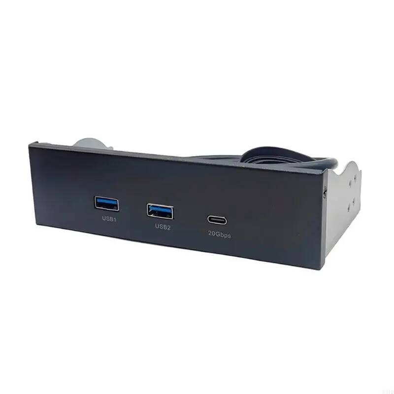 USB3.2 831D and Type C Front Panel 5.25Inch Bay with Double USB A Port ...