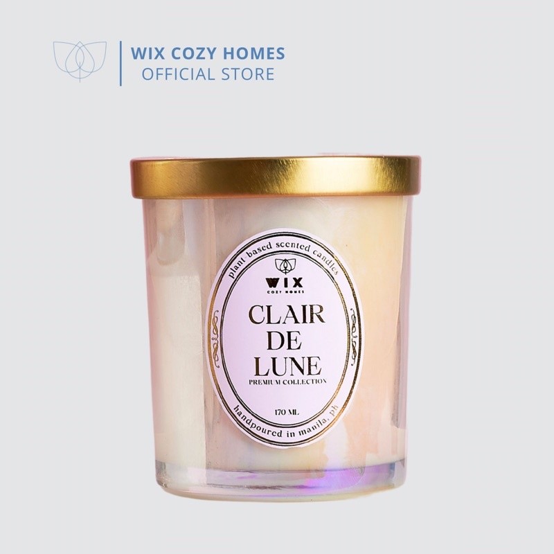 Wix Cozy Homes Clair De Lune Premium Scented Soy Candle Cozy Homes 200ml | Shopee Philippines