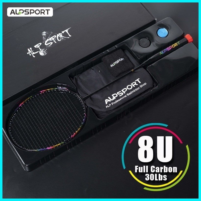 ALP Bbq 2.0 8U 30LBS G5 Ultralight 100%Full Carbon Fiber Badminton ...