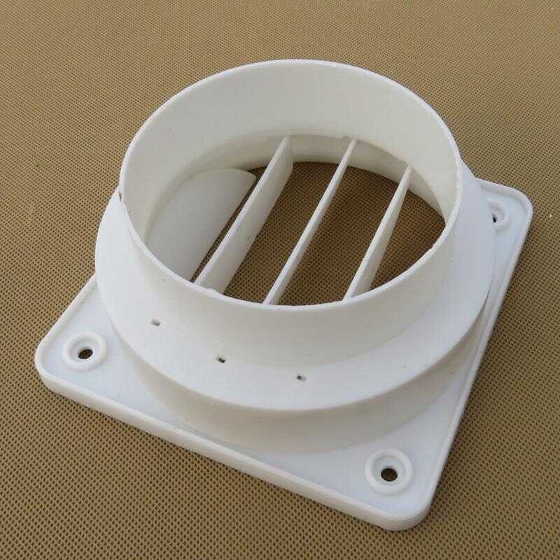☑♥ 10cm 100mm Exhaust One-Way Flue Duct Check Valve Bathroom Heater ...