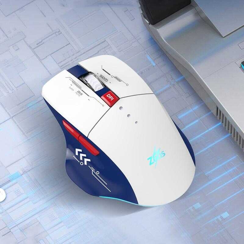 Zeus X Gundam Gd-006 2.4G Wireless Mouse Rechargeable Mechanical Office ...