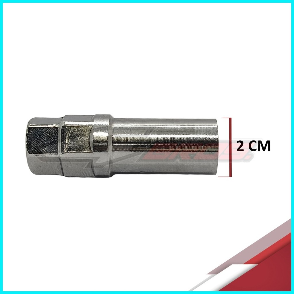 Lugnuts Allen Key Silver 6 Spline Key 19/21mm Wheel Lugnut Tool Socket ...