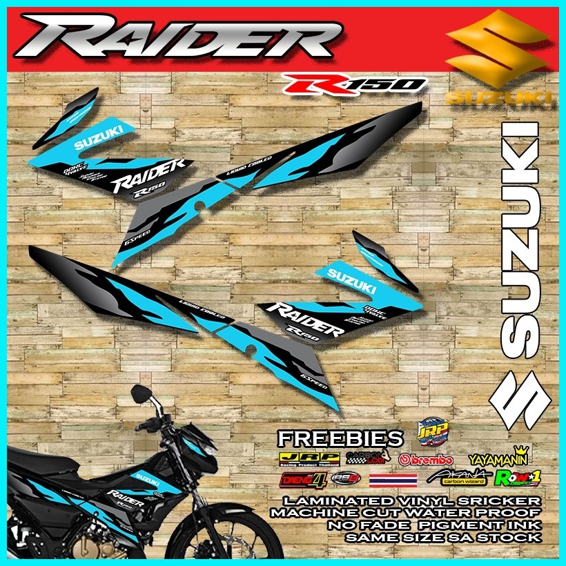 RAIDER 150 FI DECALS WITH FREEBIES RAIDER 150 FI STICKER NEW DESIGN ...