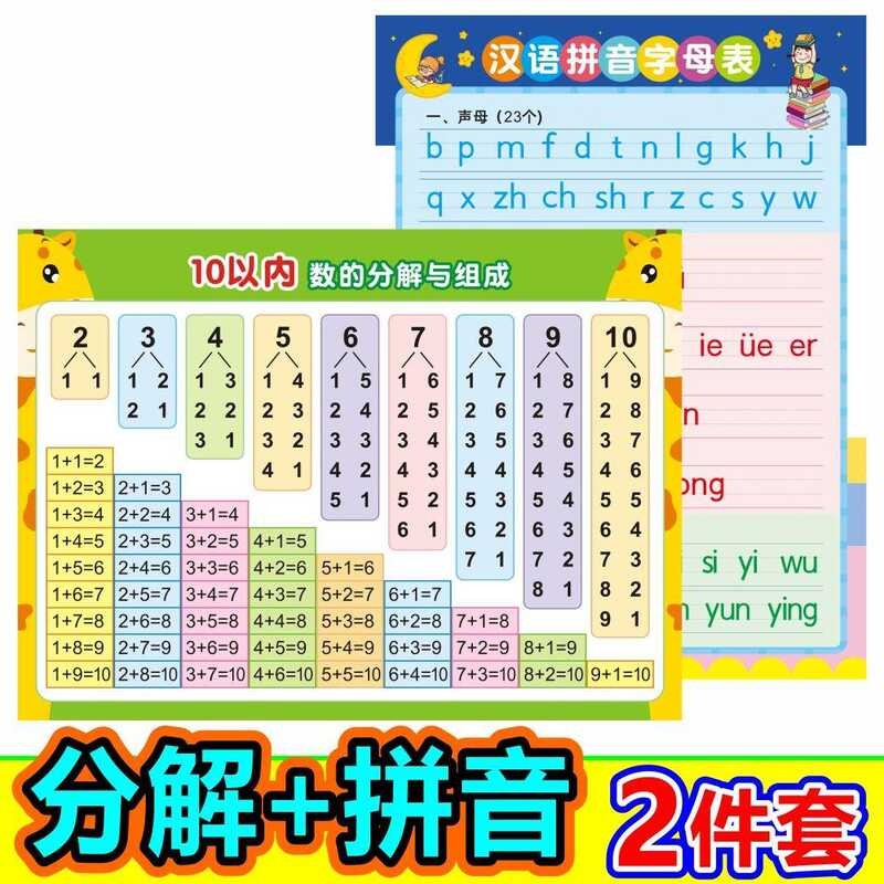 First Grade Chinese Pinyin Syllable Phonics Practice Initials and ...