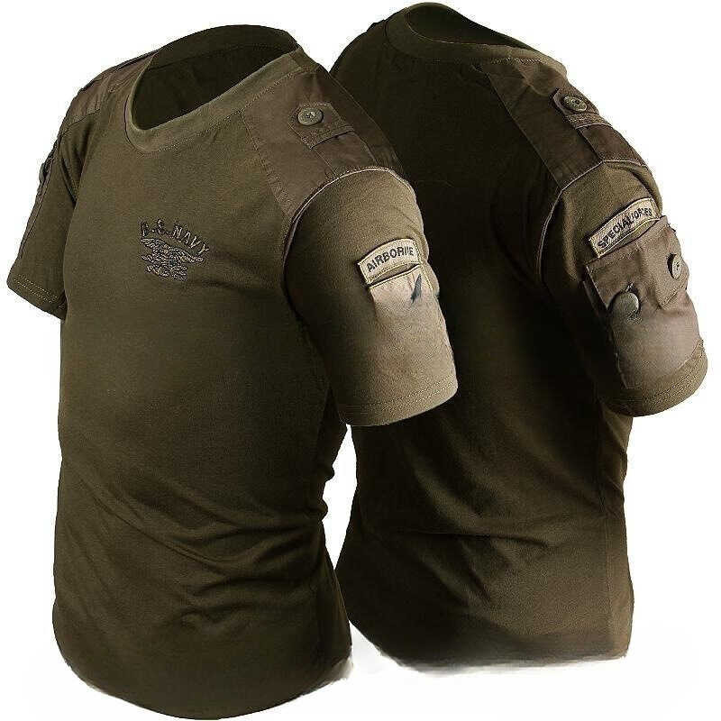 Navy US SEAL Clothing Special Forces Brigade Outdoor T-shirt Short ...
