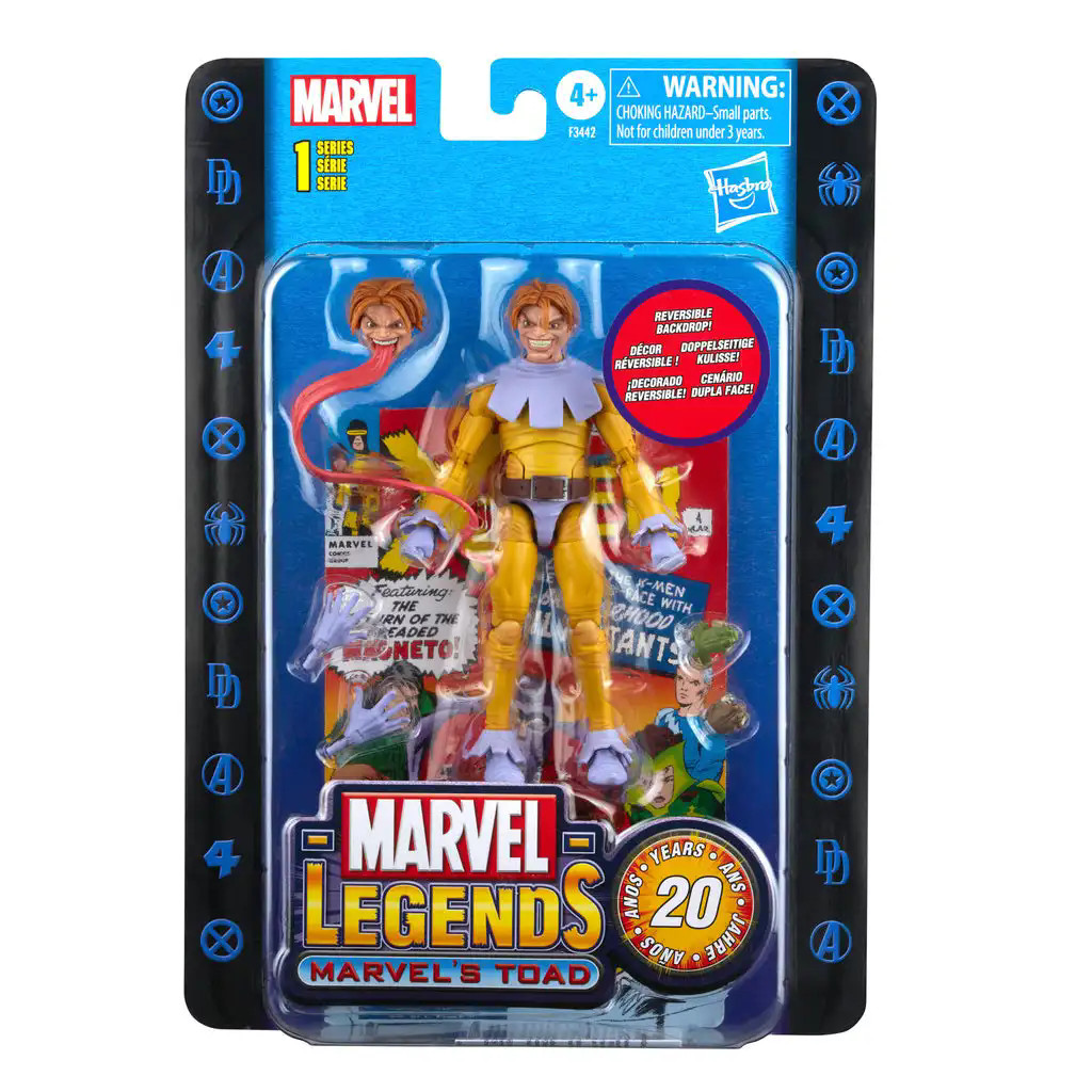 Hasbro Marvel Legends 20th Anniversary Retro Hanging Card Toad 6 Inches ...