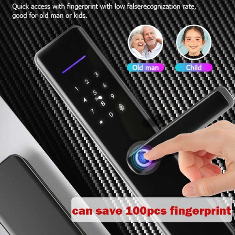 main Metal Smart Password ic card Key Steel gate smart Fingerprint Door ...