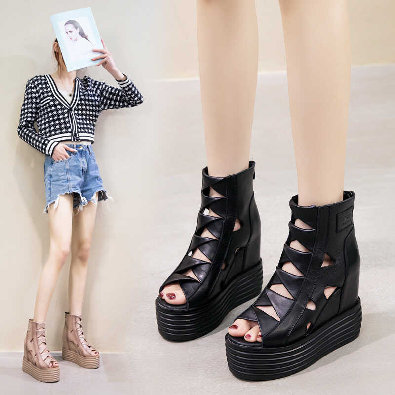 93 2024 Spring/Summer New Genuine Leather Elevated Roman Shoes Matsute ...