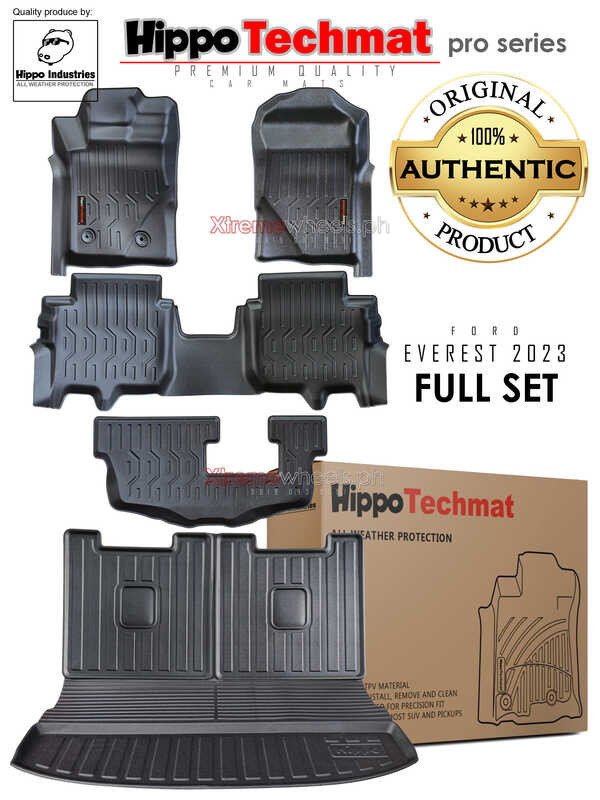 Ford Everest Trend Titanium 2023-2024 1St-3Rd With Tray Pro Serries Thick Hippo Techmat Brand ...